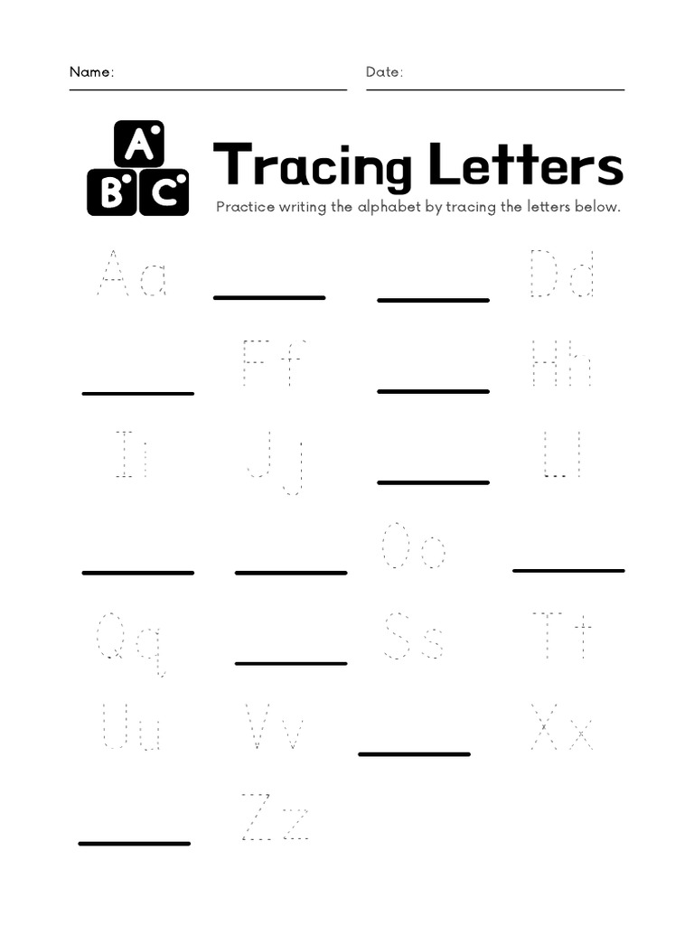 Bi-Color Tracing Letters WritingWords Foundational Worksheet | PDF