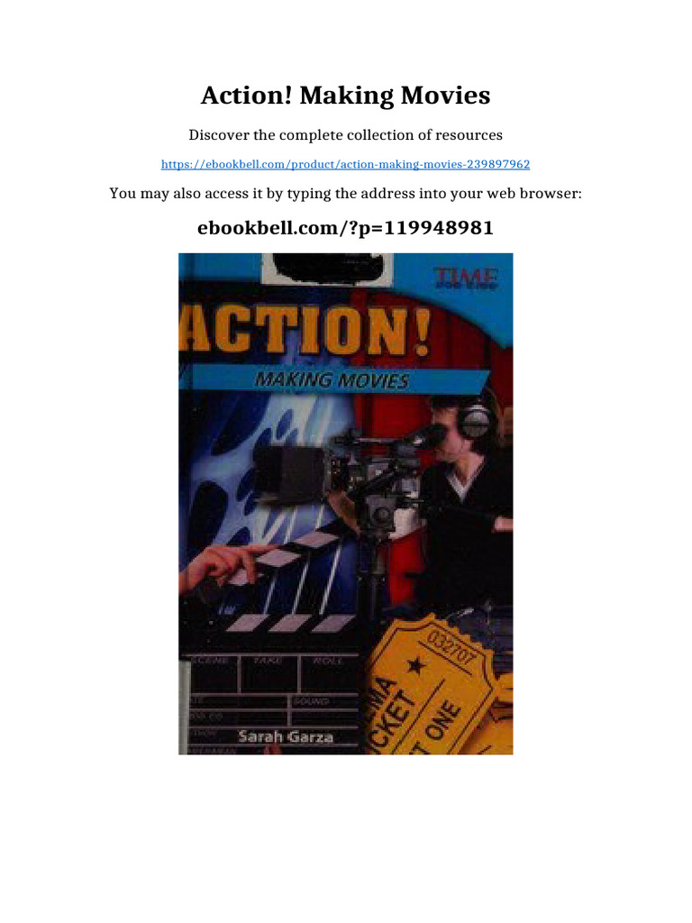 Action! Making Movies All Chapters Available | PDF | Intellectual ...