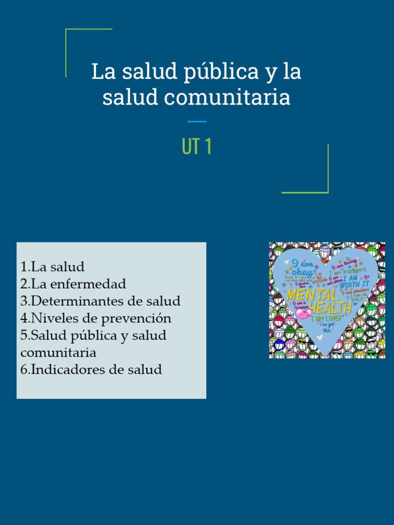 UT1 - La Salud Pública y La Salud Comunitaria 24-25 | PDF | Salud ...