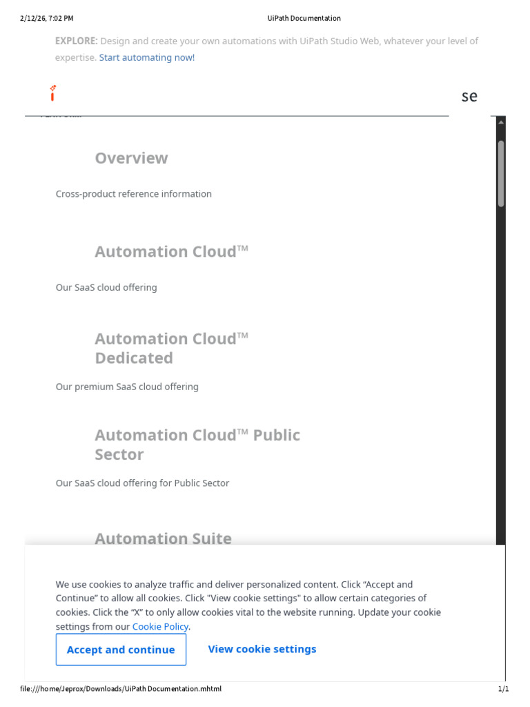 UiPath Documentation | PDF