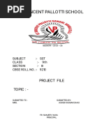 EVS Project Cover Page Design | PDF