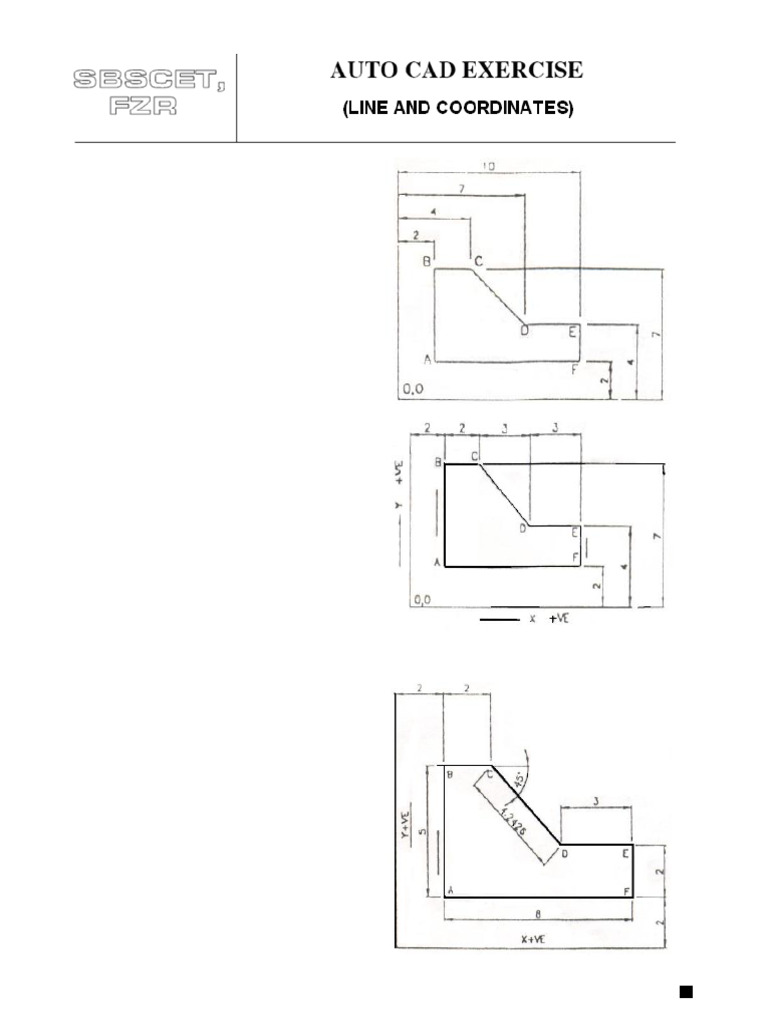 CAD Exercises - Ist & 2nd Sem | PDF | Ellipse | Circle