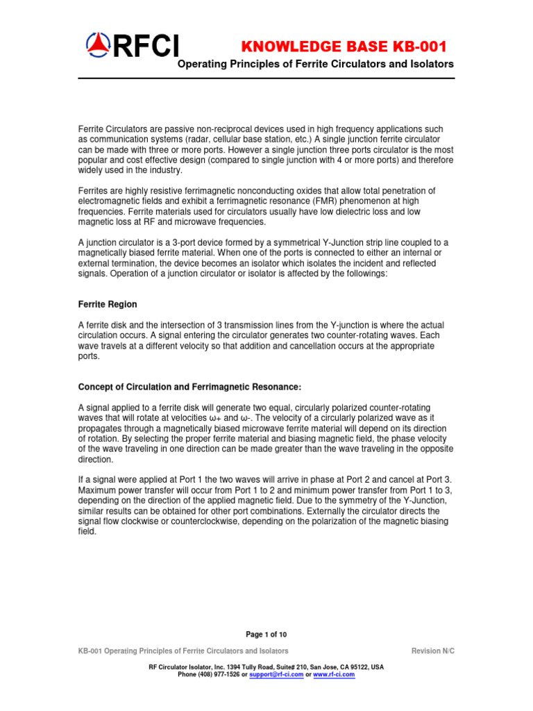KB-001_Operating-Principle | PDF | Physical Phenomena | Waves