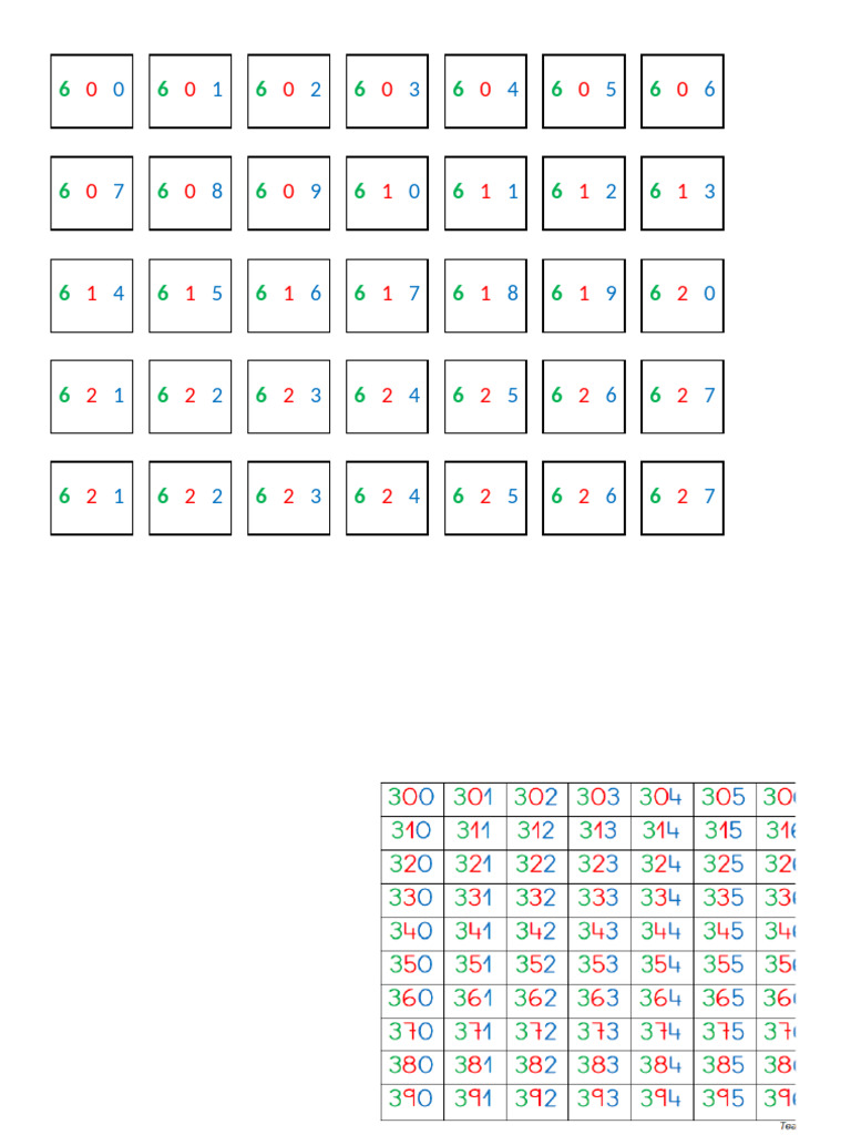 Numeros Del 600 Al 699 | PDF