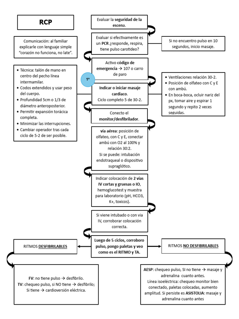 RCP | PDF | Reanimación cardiopulmonar | Cardiología