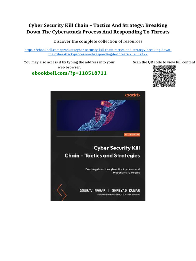 Cyber Security Kill Chain - Tactics and Strategy: Breaking Down The ...