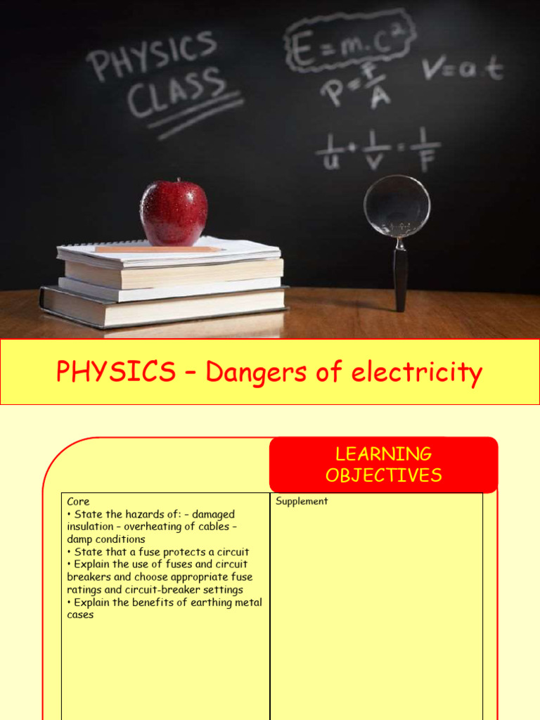Physics-19 - 2 - Dangers - of - Electricity IGCSE | PDF | Fuse ...