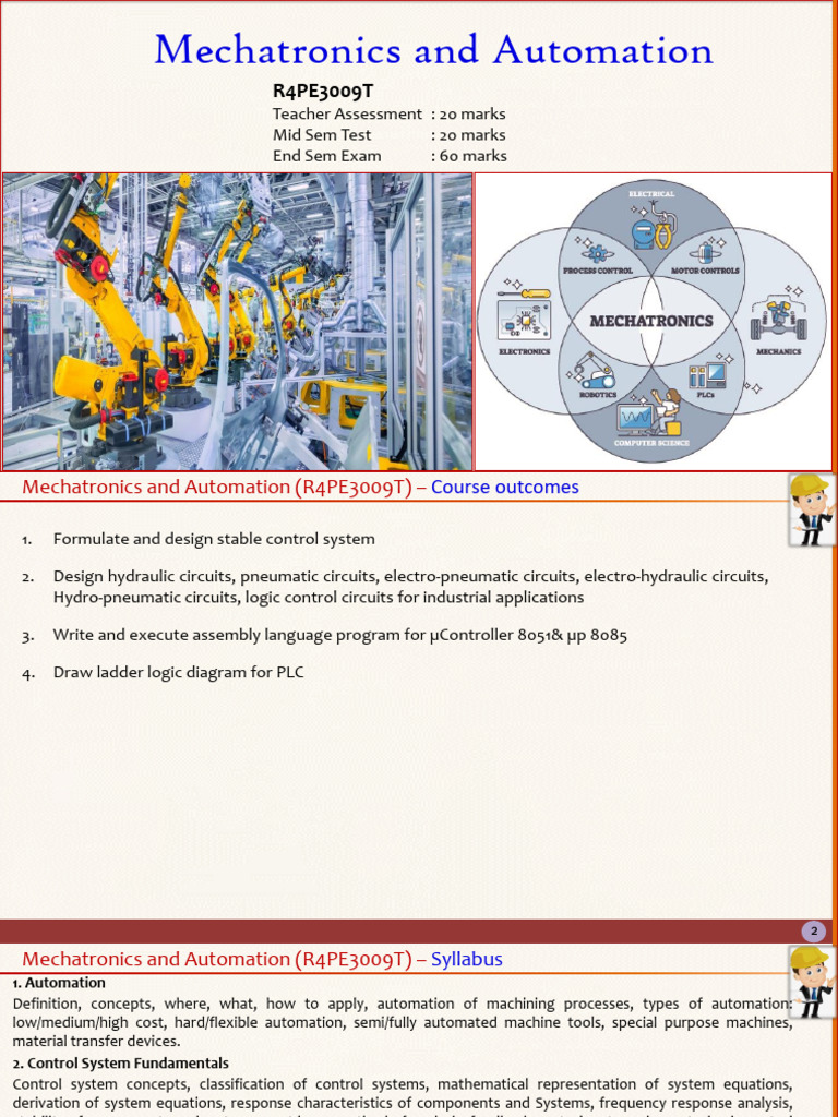 0.introduction To Mechatronics | PDF | Mechatronics | Automation