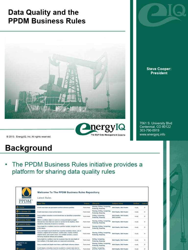 Data Rules Quality Part I | PDF | Data Quality | Databases