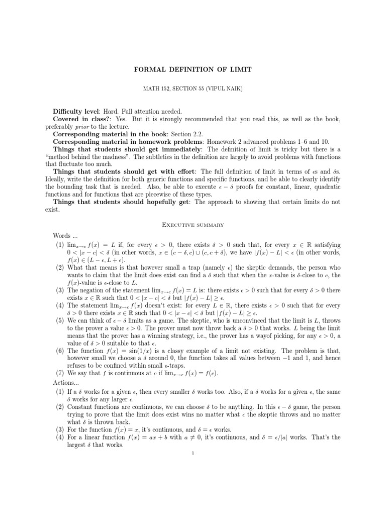 Epsilon Delta Proofs | PDF | Continuous Function | Function (Mathematics)