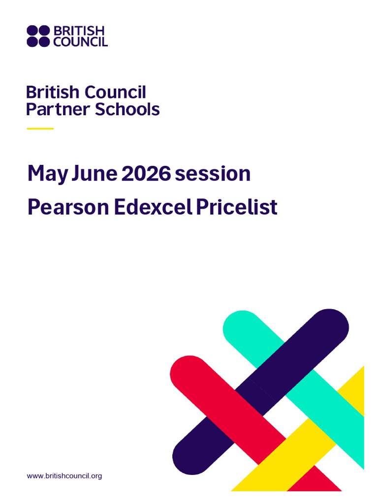 Pearson Edexcel Examination Fee List May June 2026 0 | PDF | Physics