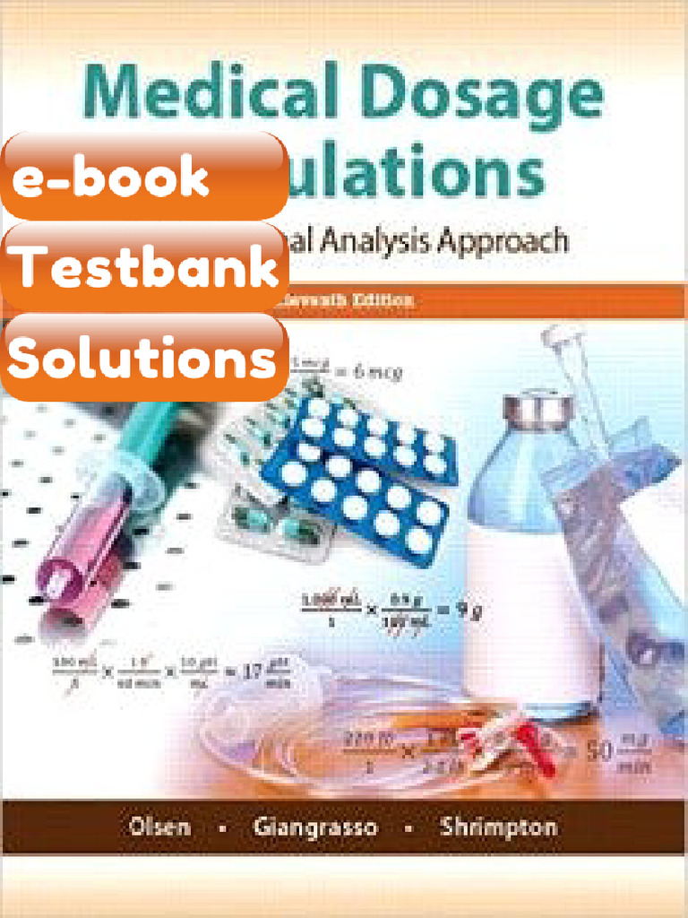 Testbank Medical Dosage Calculations 11th Edition Fast Download | PDF ...