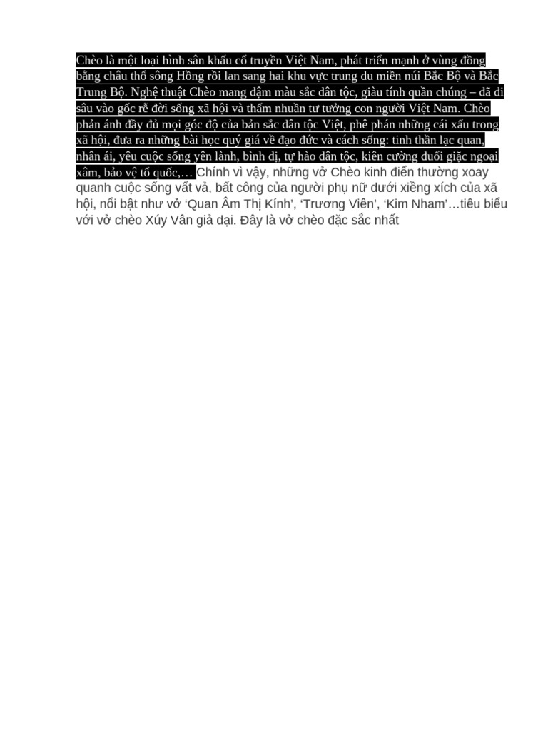 Chèo | PDF