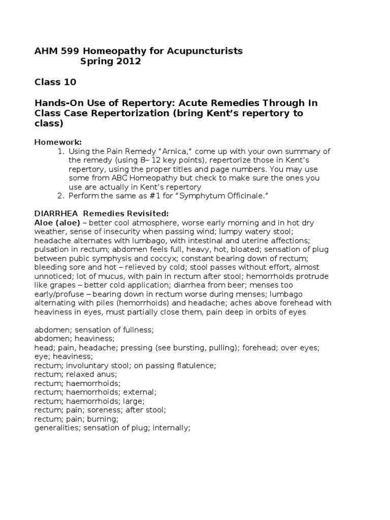 Repertory Diarrhea | PDF | Hemorrhoid | Vomiting