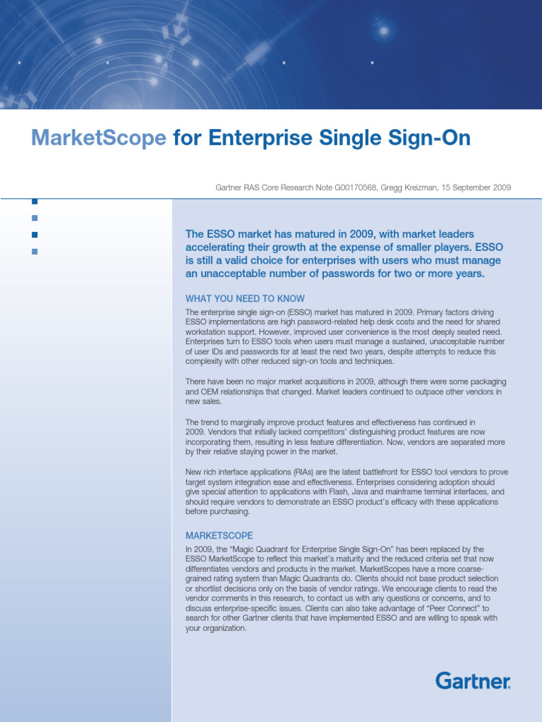 Oracle MarketScope_for_Enterprise_Single_Sign-On | PDF | Password ...