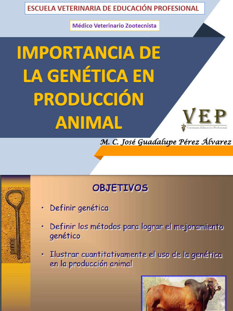 Importancia Genetica en Produccion Animal | PDF