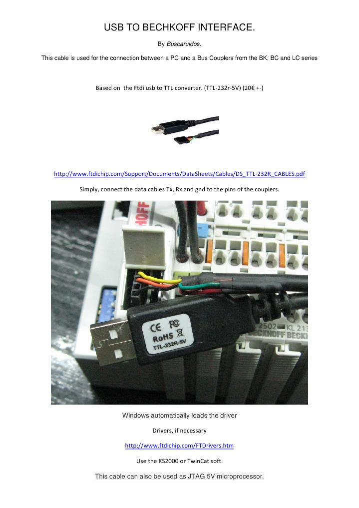 Usb To Beckhoff | PDF