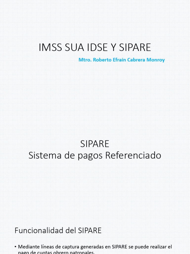 233 IMSS-SUA-IDSE-Y-SIPARE | PDF | Contraseña | Archivo de computadora