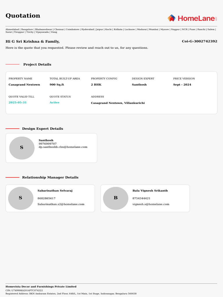 Quotation | PDF | Cabinetry | Payments