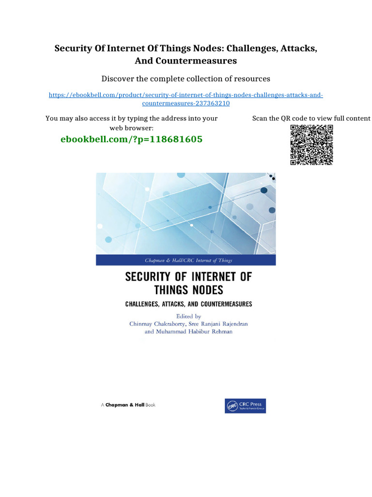 Security of Internet of Things Nodes: Challenges, Attacks, and ...