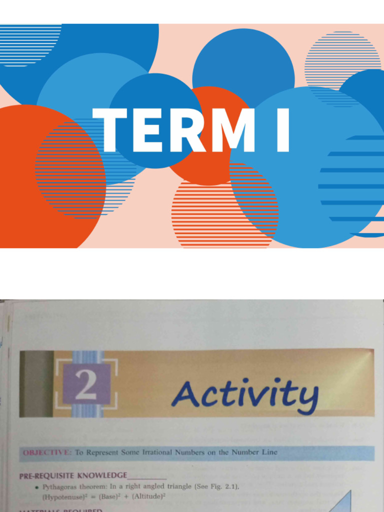 IX - Math Activities (Internal Assessment-1) | PDF