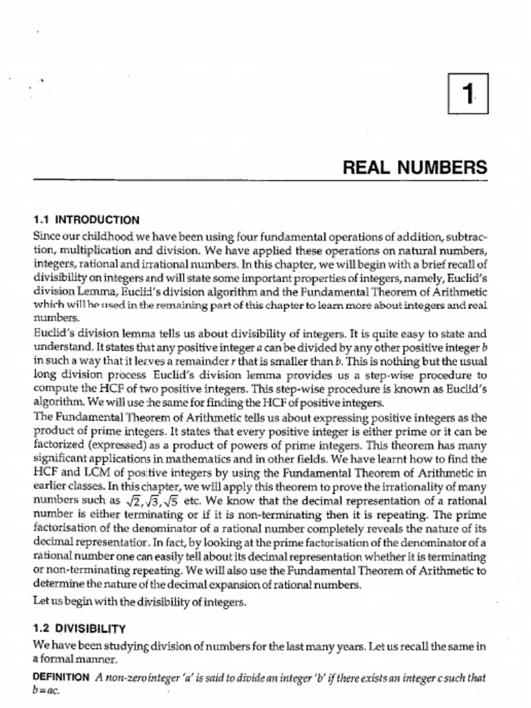 Real Numbers | PDF