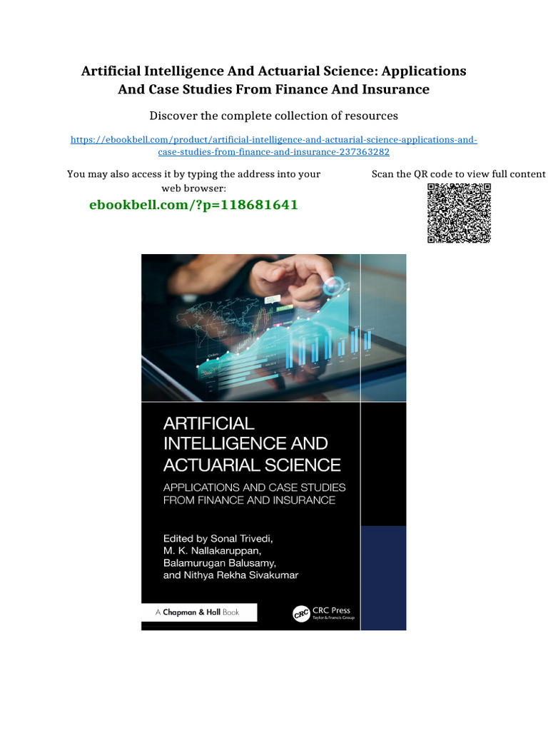 Artificial Intelligence and Actuarial Science: Applications and Case ...