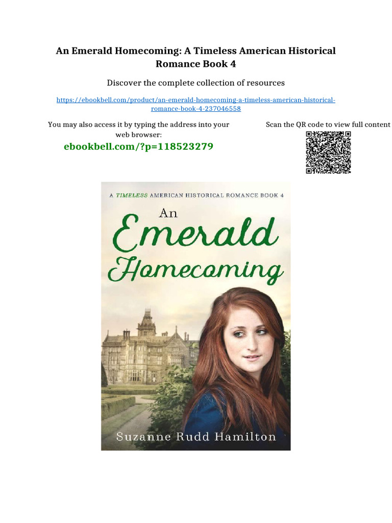 An Emerald Homecoming: A Timeless American Historical Romance Book 4 ...