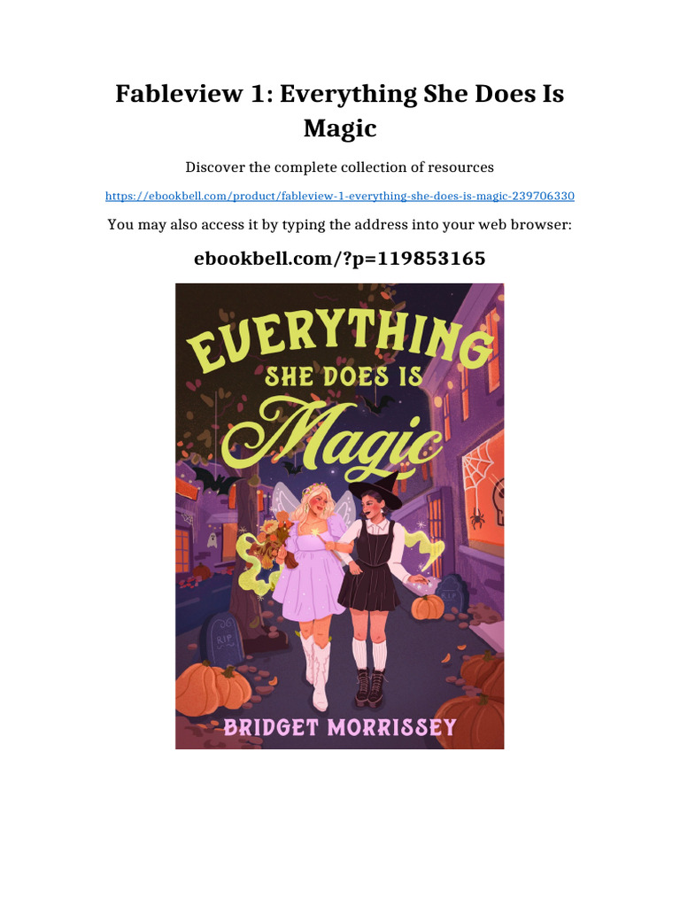 Fableview 1: Everything She Does Is Magic Updated 2025 | PDF ...