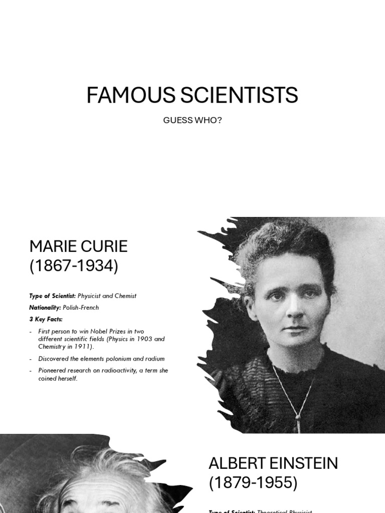 Famous Scientists - PPT - MVB | PDF | Physics | Scientist
