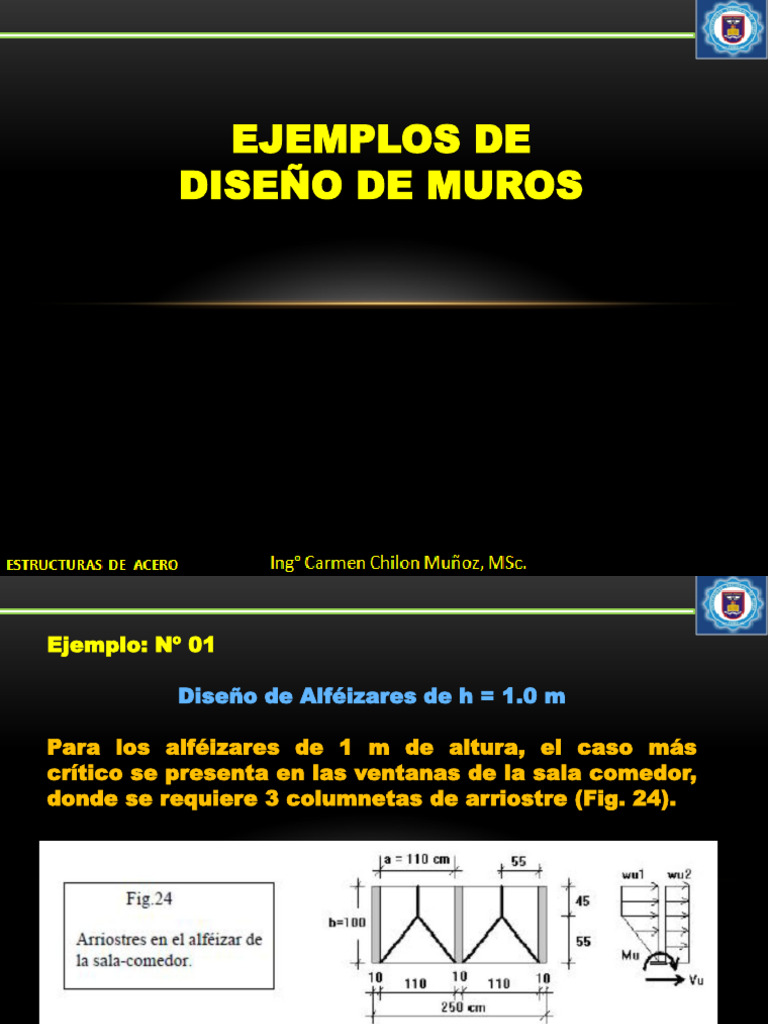 Ejercicios Diseño de Muros Con Carga Perpendicular | PDF | Materiales ...