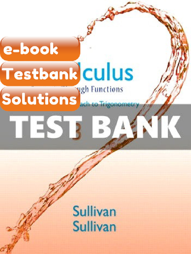 Testbank Precalculus Concepts Through Functions a Right Triangle ...