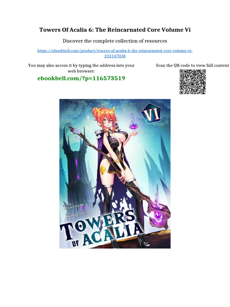 Towers of Acalia 6: The Reincarnated Core Volume VI sample | PDF ...