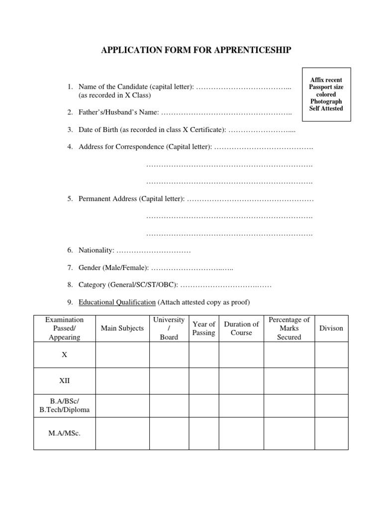 Application Format | PDF