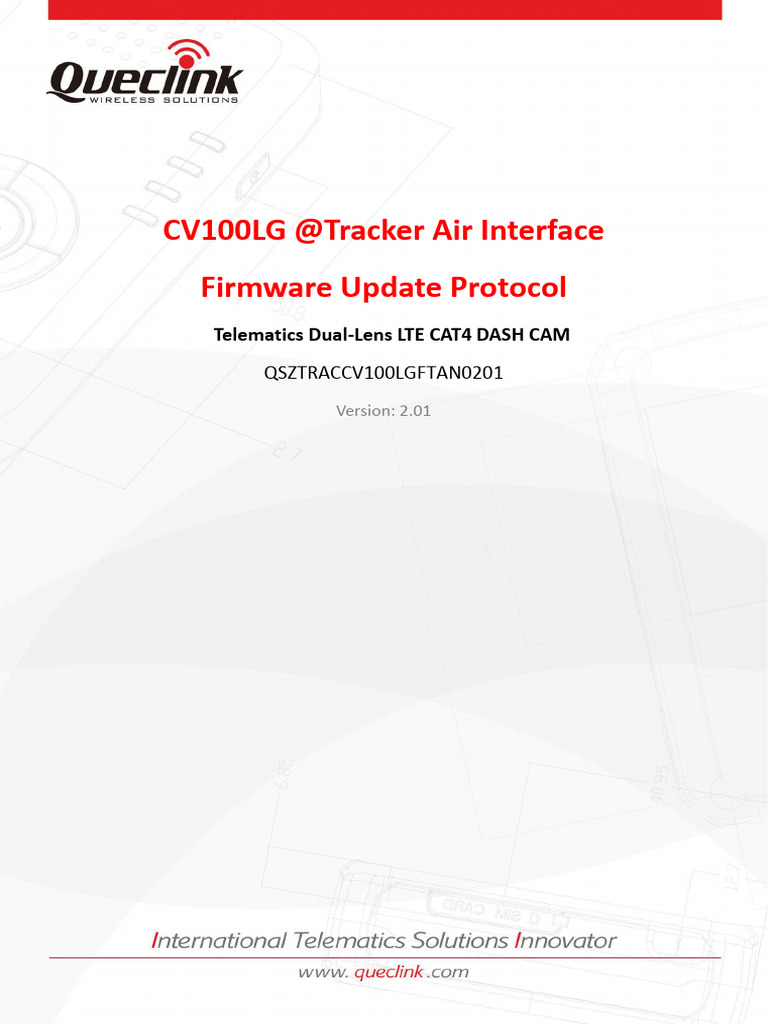 CV100LG @Track Air Interface Firmware Update Protocol_V2.01 | PDF ...