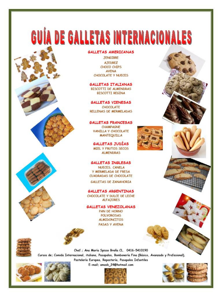 Guia de Galletas Internacionales Ana Maria Spisso | PDF | Confitería ...