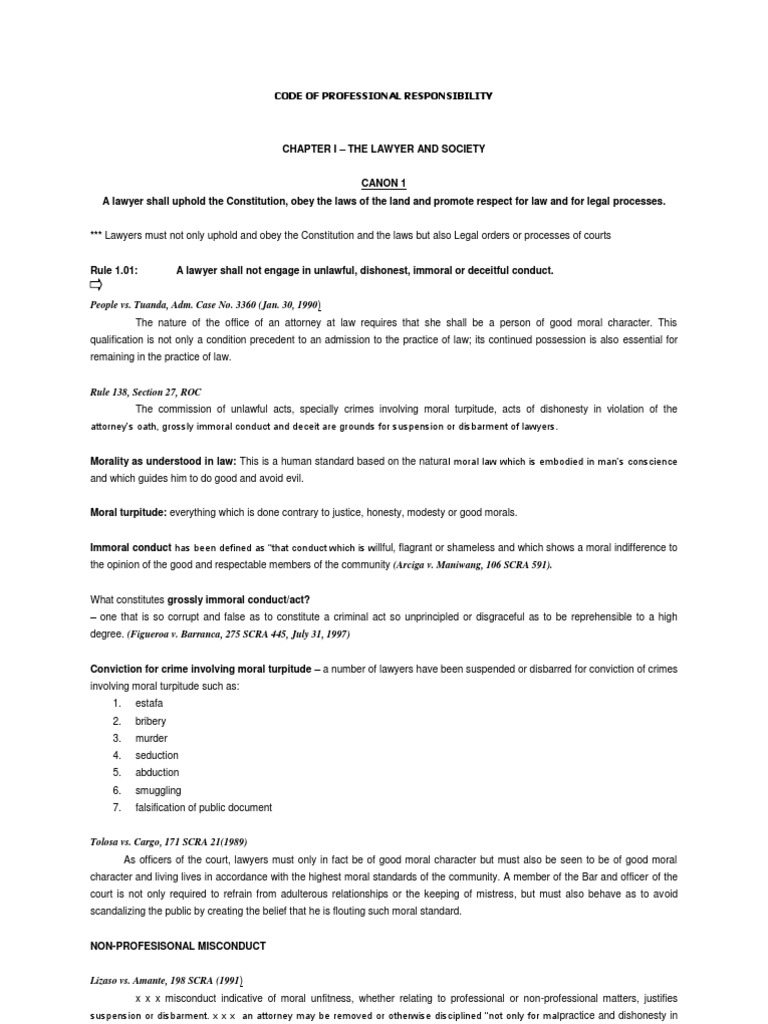 Code of Professional Responsibility | Lawyer | Practice Of Law