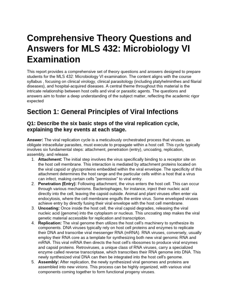 Microbiology VI Exam Questions | PDF | Virus | Retrovirus