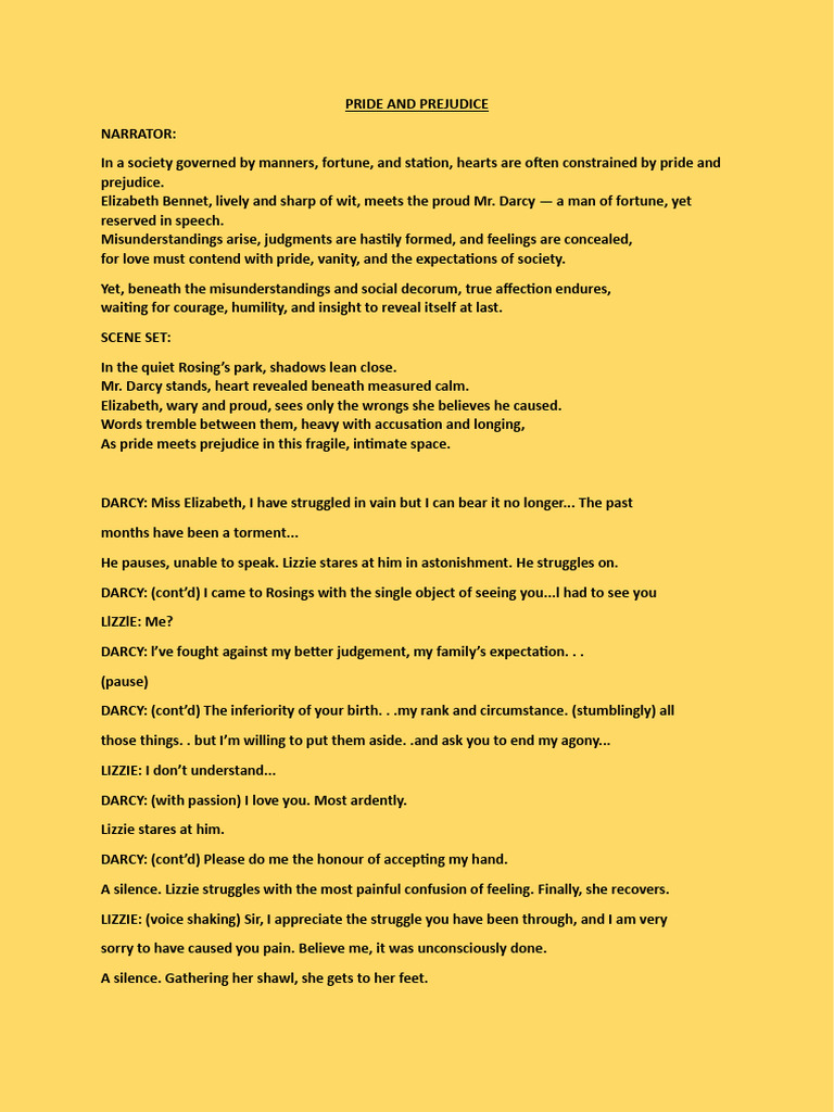 Pride and Prejudice Skid Style | PDF | Mr. Darcy | Pride And Prejudice