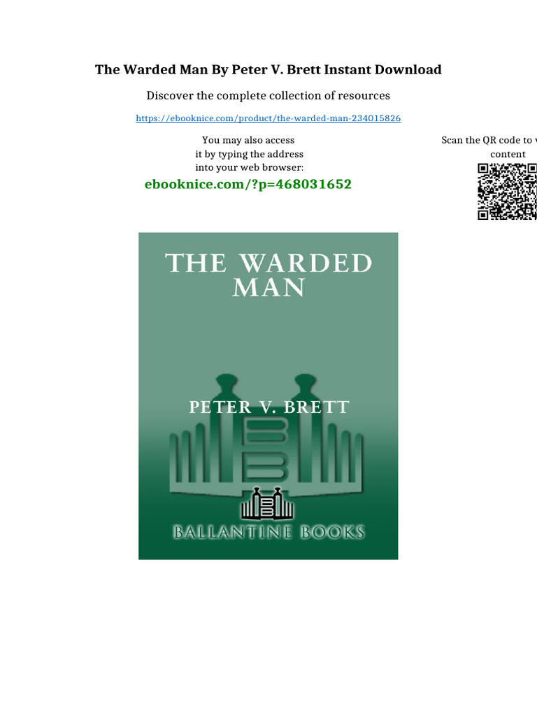 The Warded Man by Peter V. Brett Instant Download Latest PDF 2025 | PDF