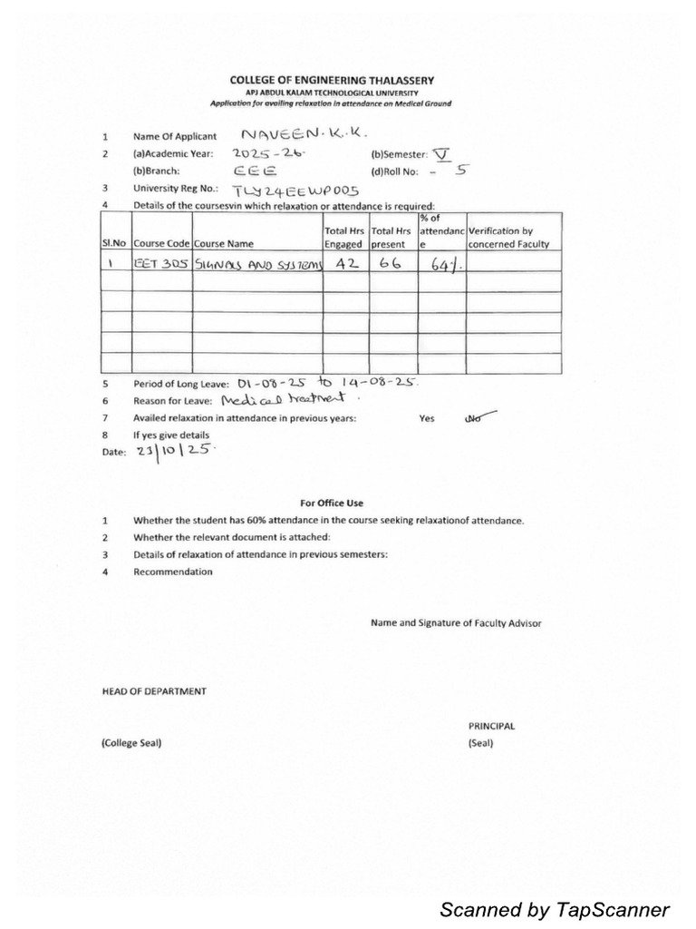 Condonation Application Form | PDF