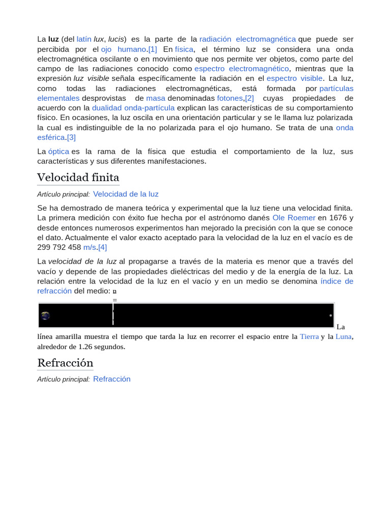 Velocidad Finita: Lux Lucis | PDF | Ligero | Olas