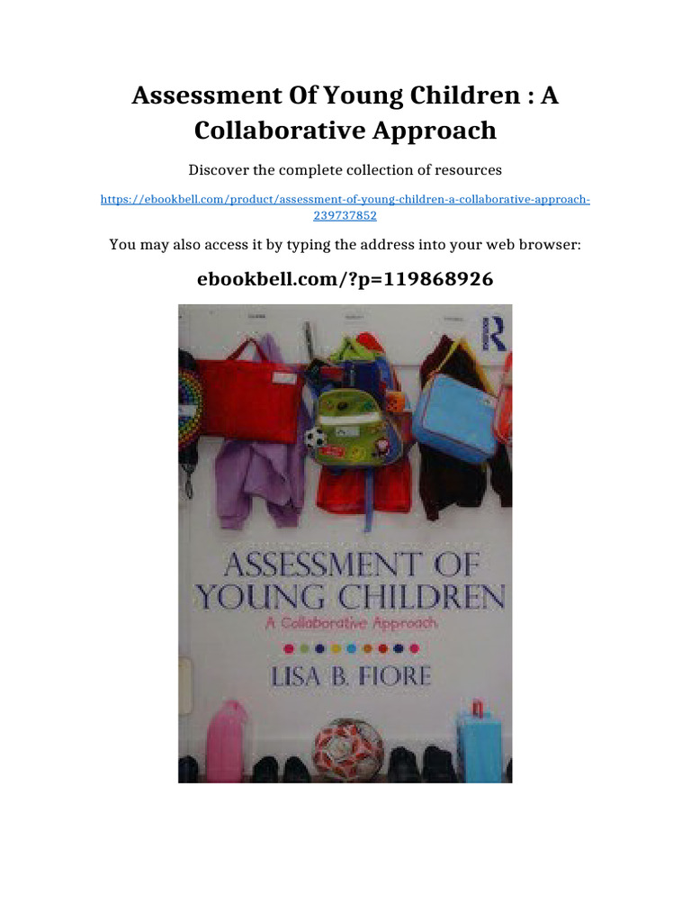 Assessment of Young Children: A Collaborative Approach Full | PDF ...