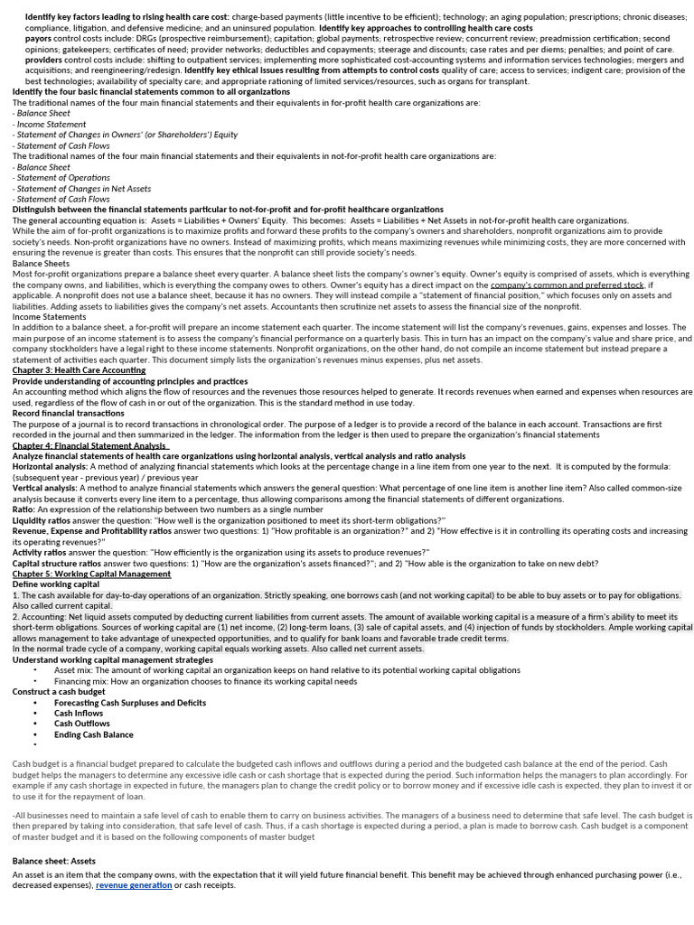 Chapters Objectives Answer | PDF | Equity (Finance) | Expense