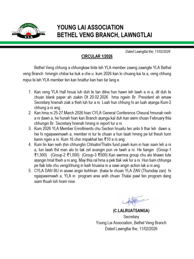 YLA Circular | PDF