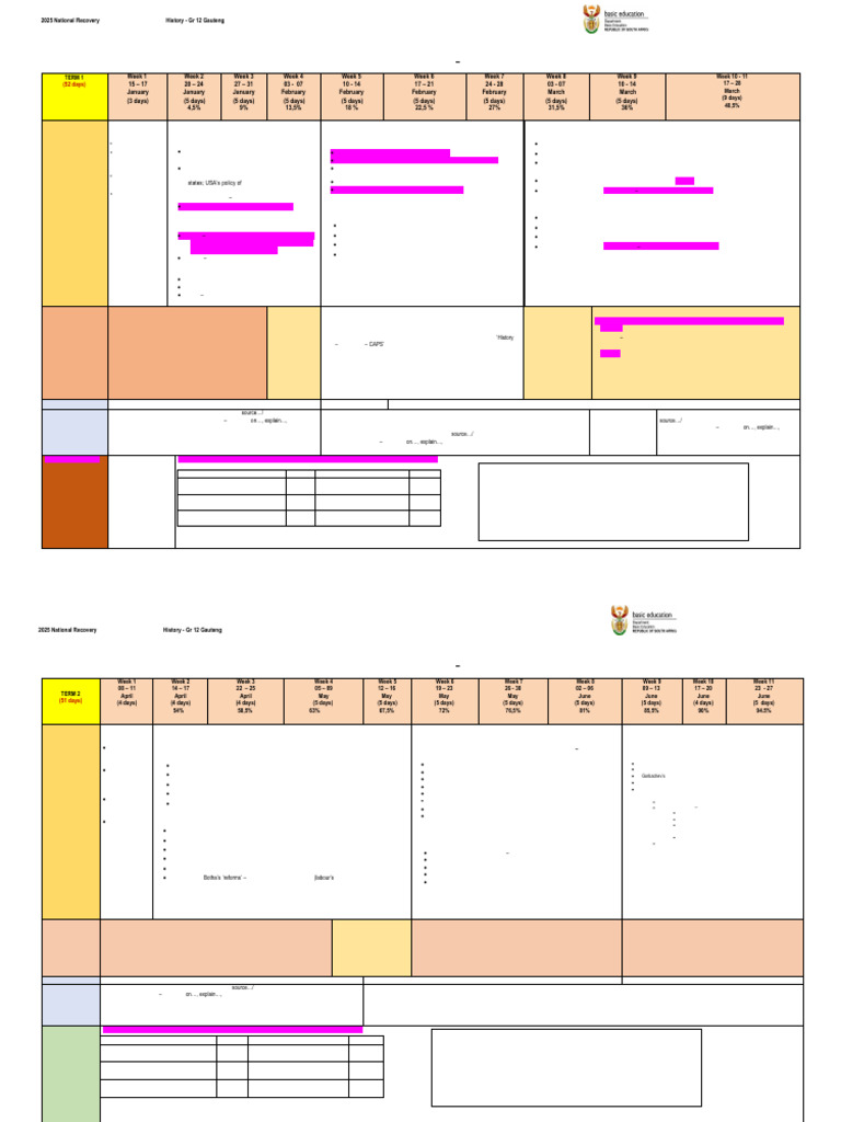2025 HISTORY GRADE 12 ATP and POA | PDF | Essays