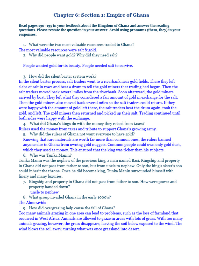 Ihan RomeroGarcia - Chapter 6.1 Empire of Ghana | PDF | Chess Theory ...