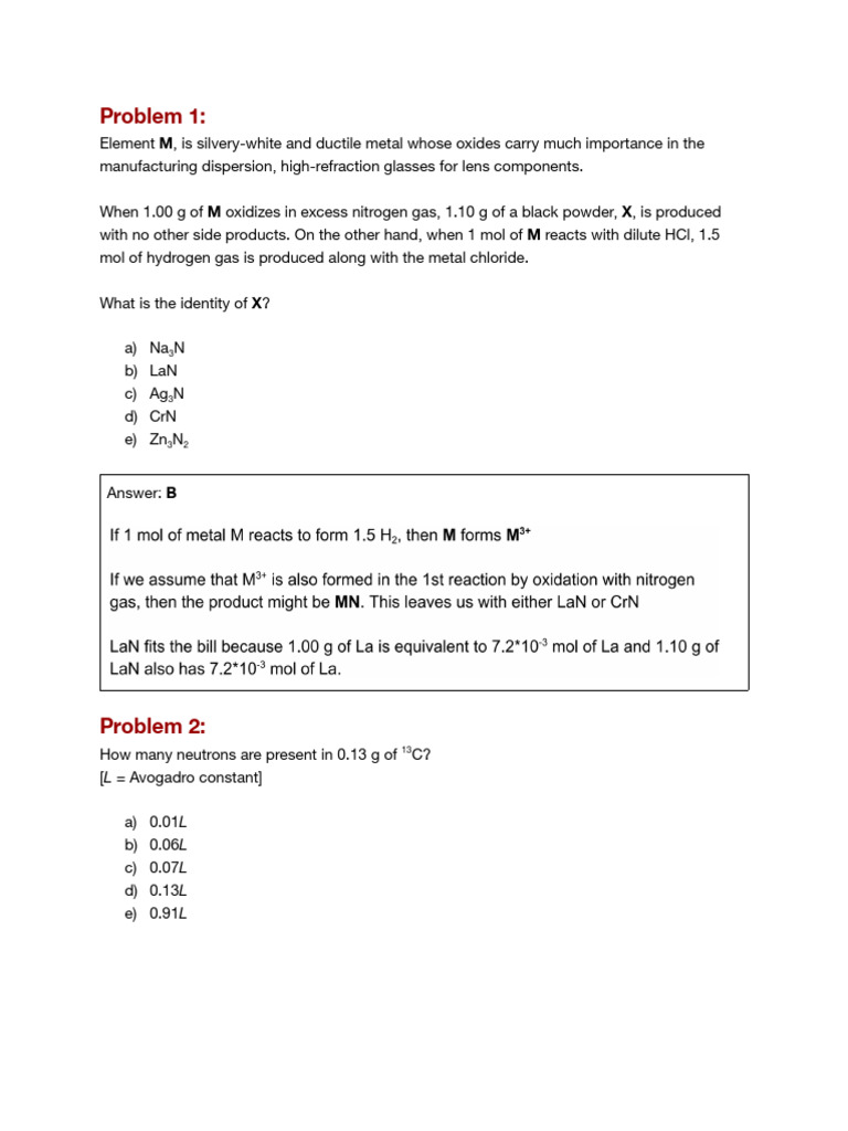 [ACOT'24] Bronze Tier Round 1 Solutions | PDF | Hydrogen Bond ...
