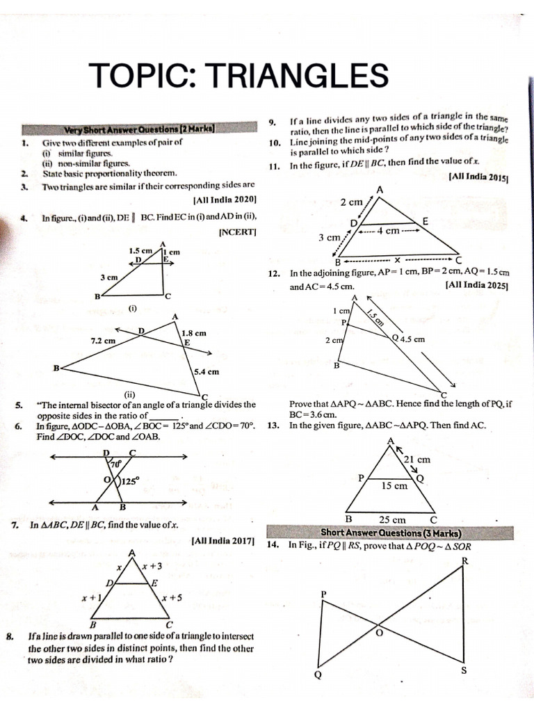 Triangles and Circles | PDF