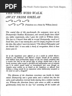 The Ones Who Walk Away From Omelas | PDF